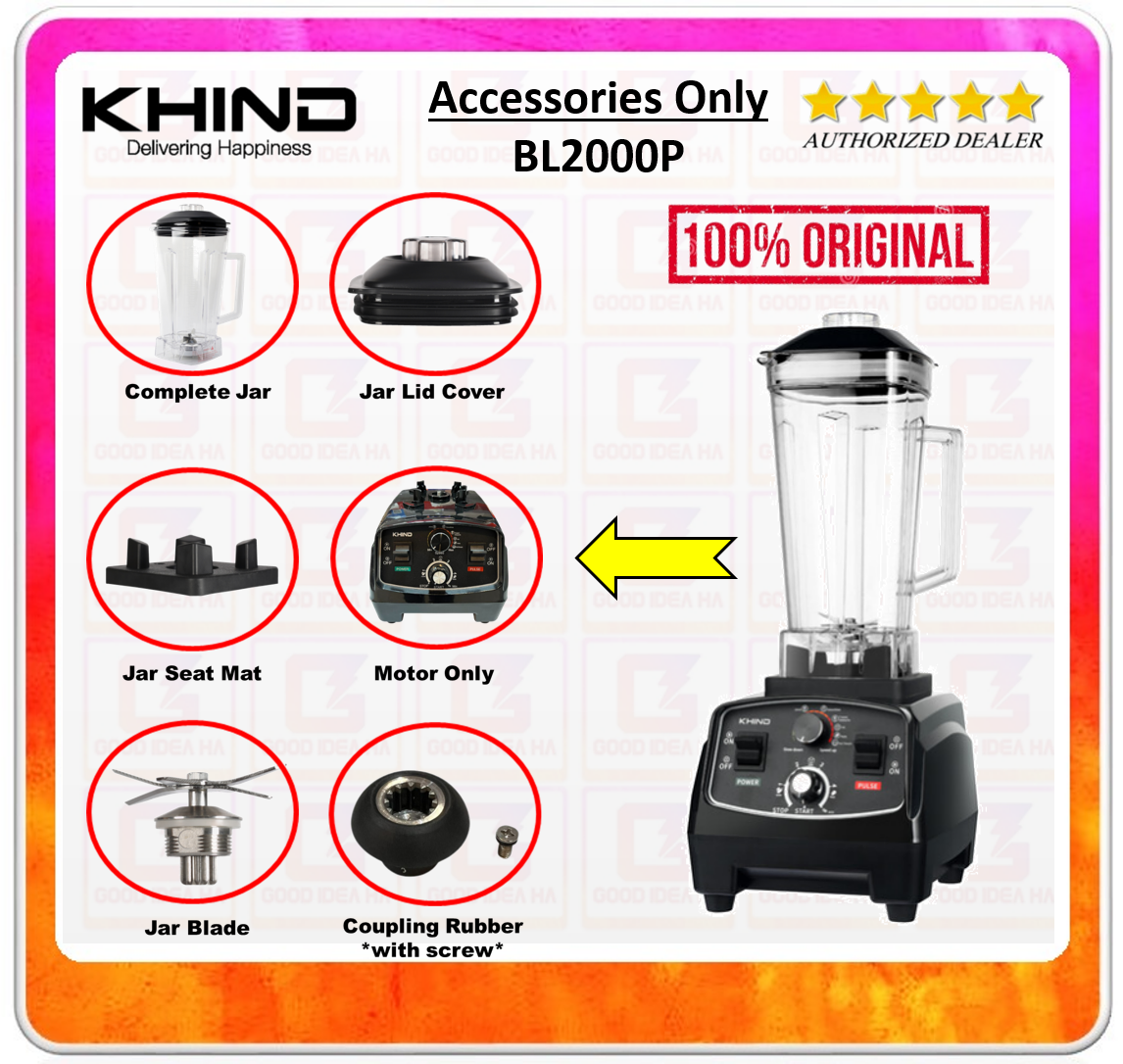 【ACCESSORIES】ORIGINAL Khind Blender Jug BL2000P (JAR / MAT / COVER ...