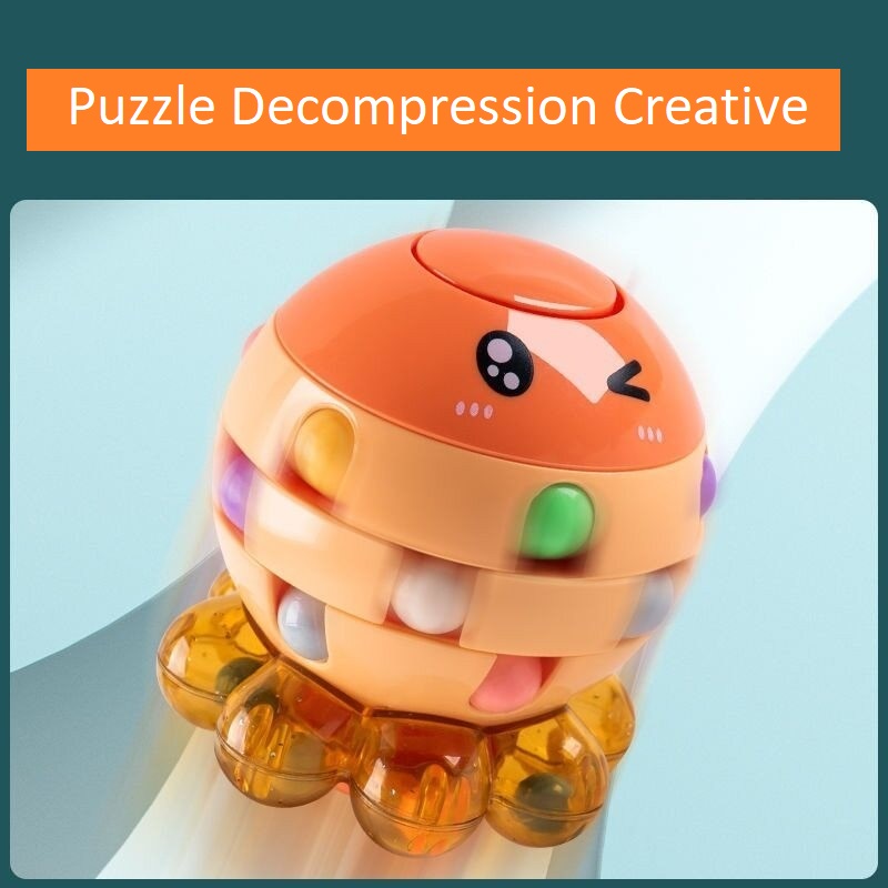Magic Spinner Cans Cube Decompression Fidget Brain Teaser Puzzle Stress ...