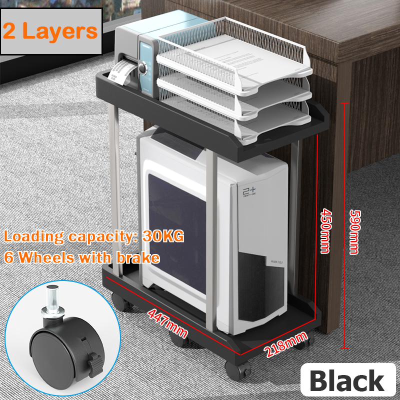 Computer Case Holder 360° Rotating CPU Stand PC Tower with wheels ...