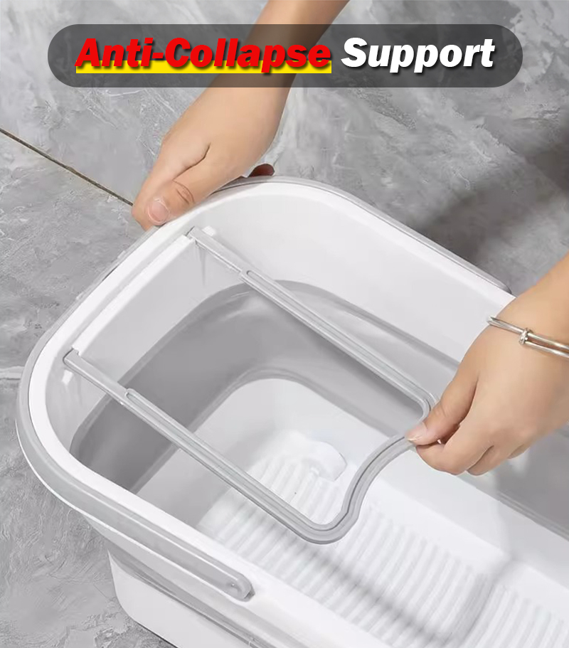 Collapsible Mop Bucket for All Type Of Cleaning Mop, Big Foldable Large ...