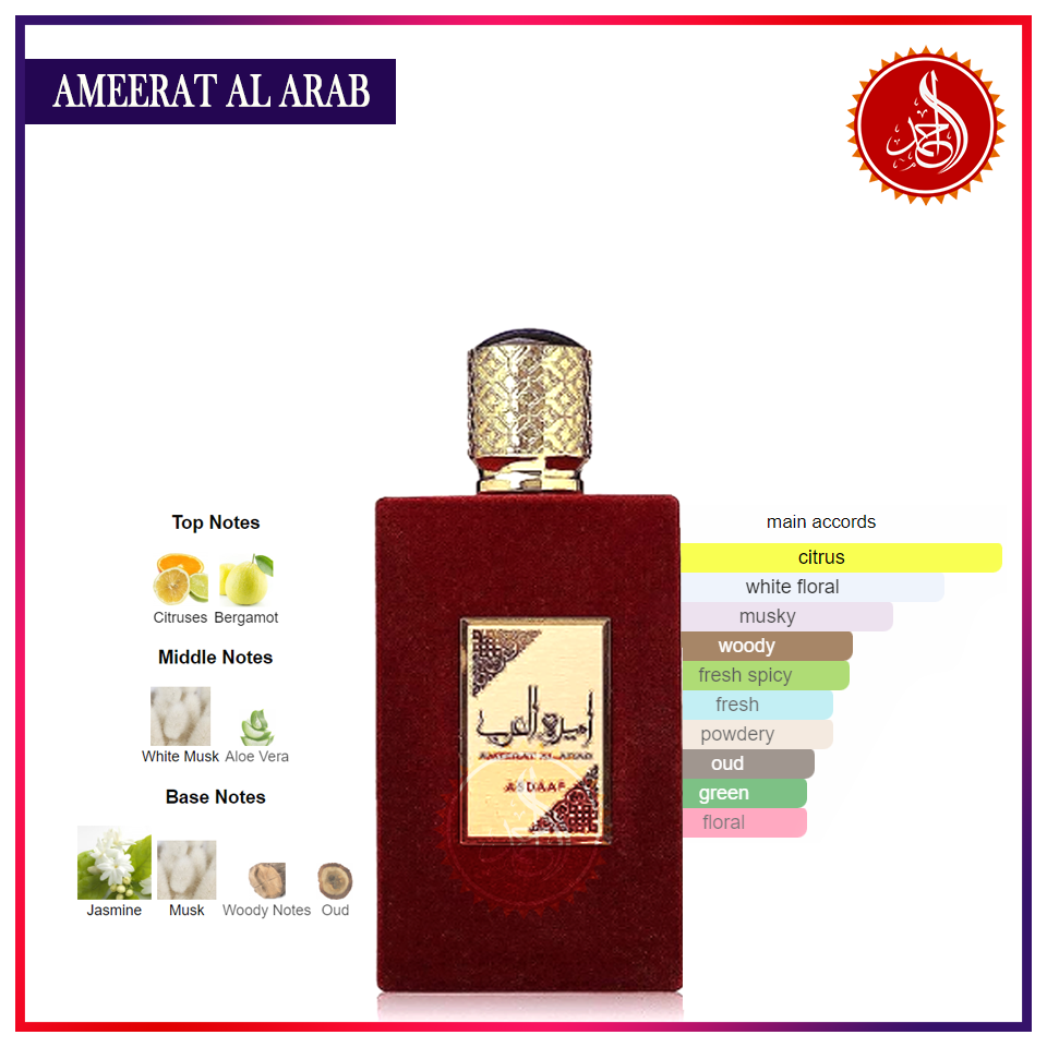 AMEERAT AL ARAB - Princess of Arabia Asdaaf (Eau De Parfum Natural ...