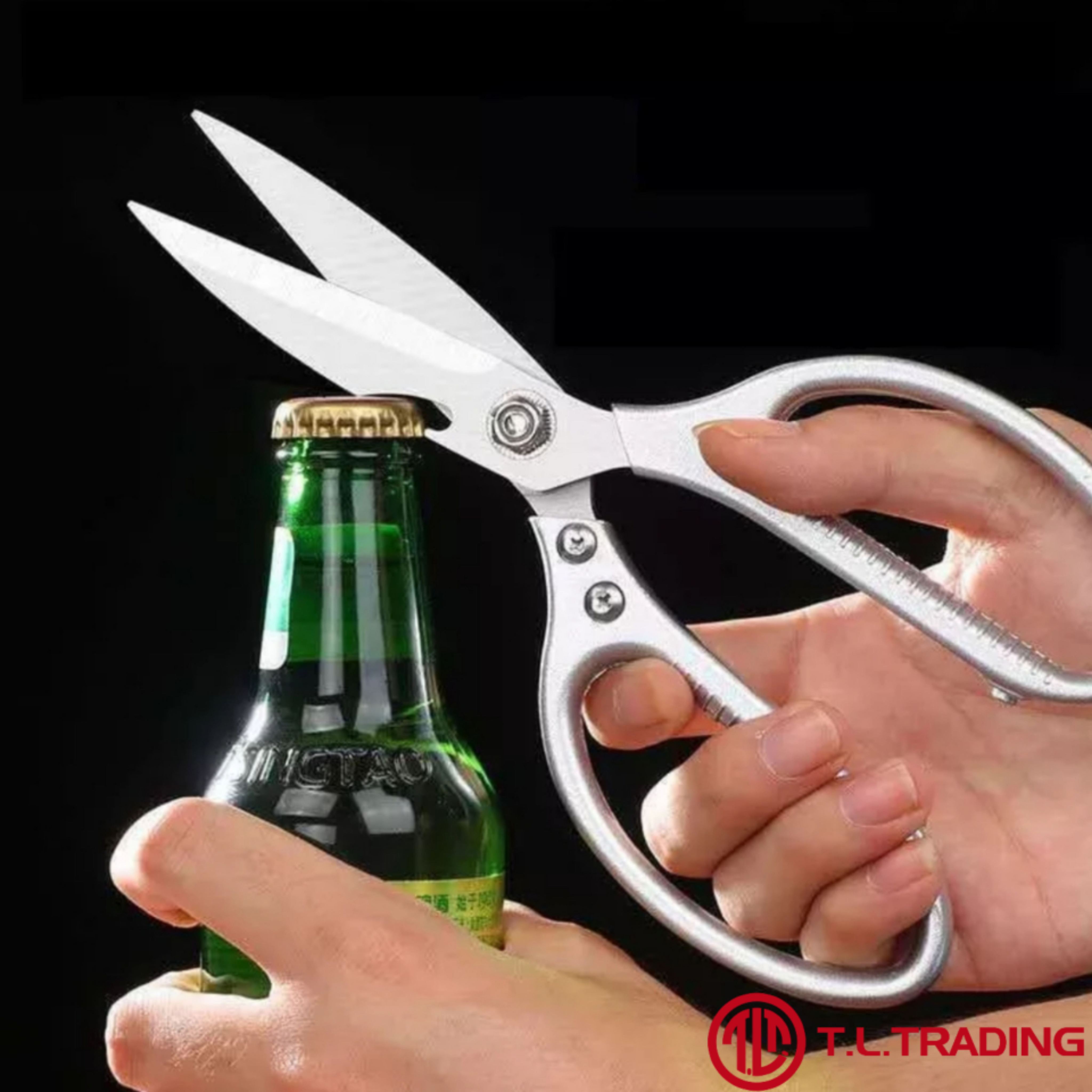 SK5 Japan Multifunction Stainless-Steel Heavy-Duty Kitchen Scissors 日本 ...