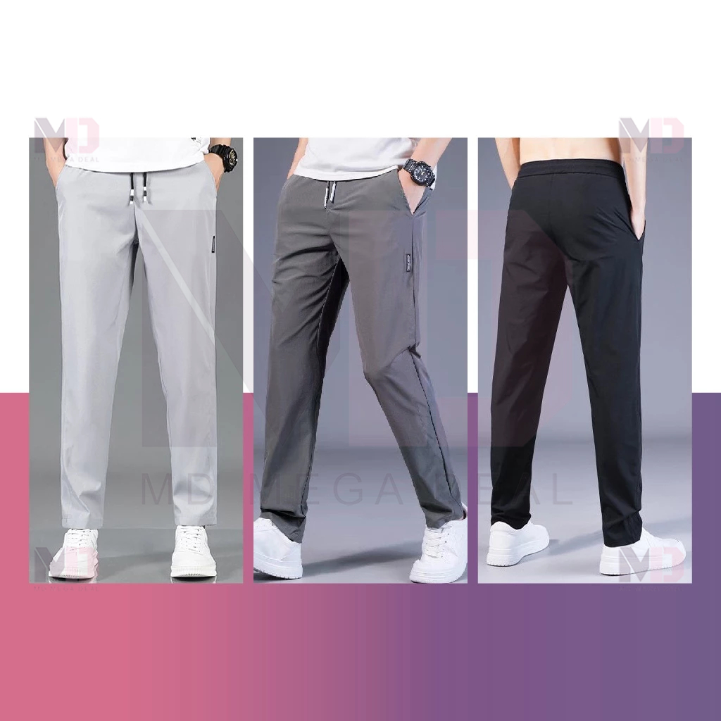 《Mega Deal》Men Casual Pants Man Long Pants Sports Wear Seluar Lelaki ...
