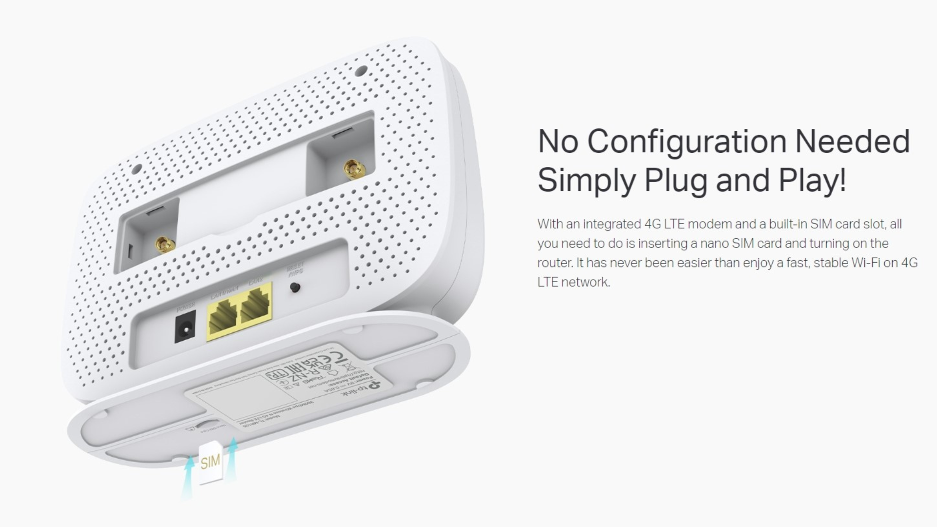 TP-LINK Tplink 300Mbps Wireless N 4G LTE Router Build-In 150Mbps 4G LTE ...