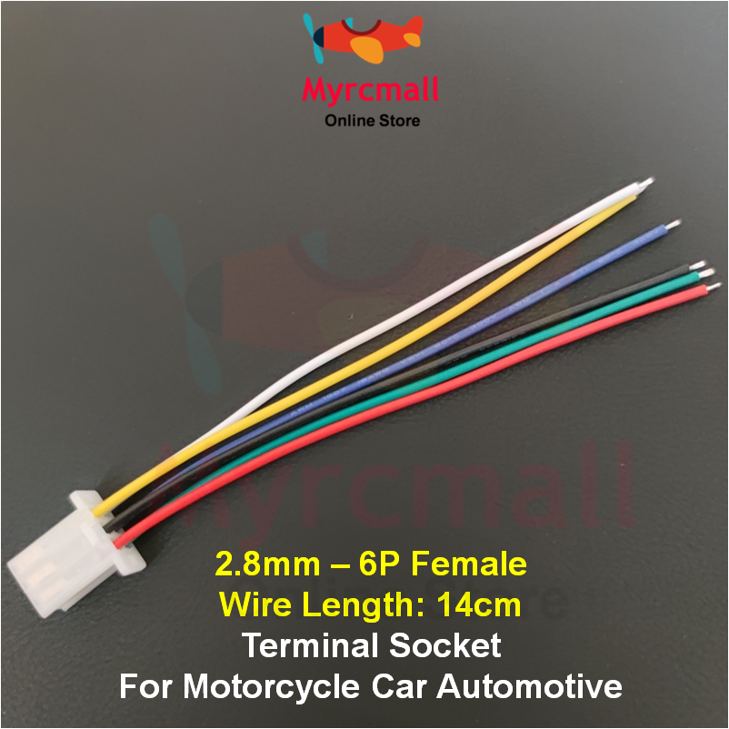 1P/2P/3P/4P/6P/9P 2.8mm Terminal Socket Connector Plug Electrical Wire ...