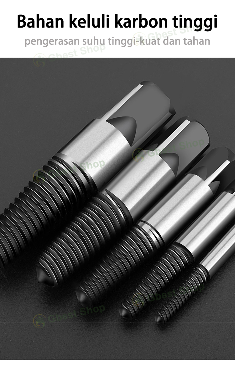 Screw pipe Extractor Drill Bits Broken Damaged Bolt Remover Puller ...