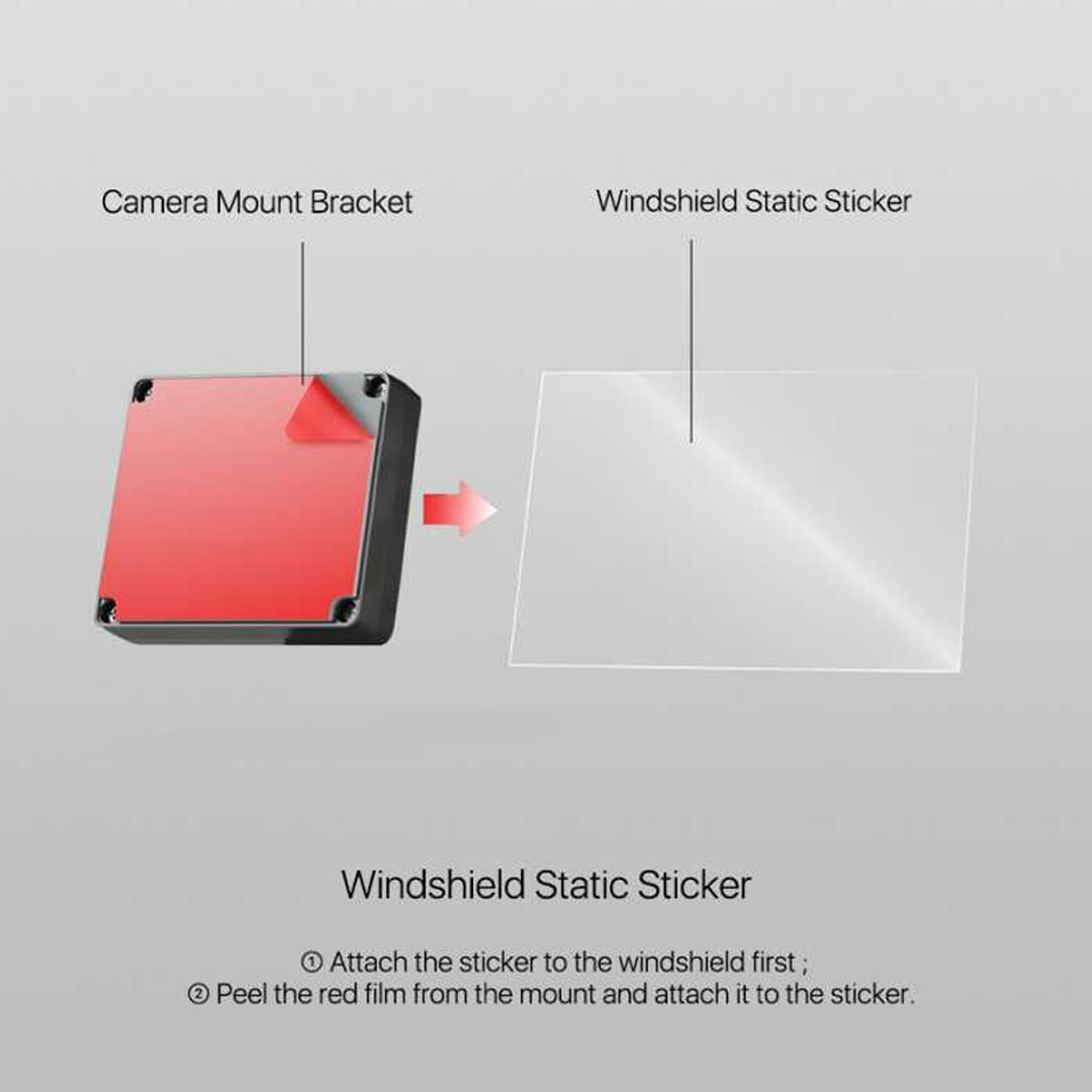 📋 Car Dashcam Electrostatic Sticker Film Heat Resistant DVR ...