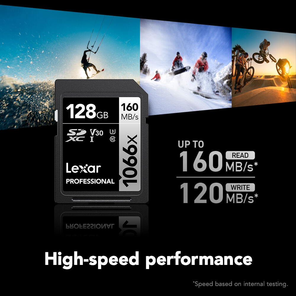 Lexar Professional 1066x 32GB/ 64GB/ 128GB SDXC UHS-I Memory Card (10 ...