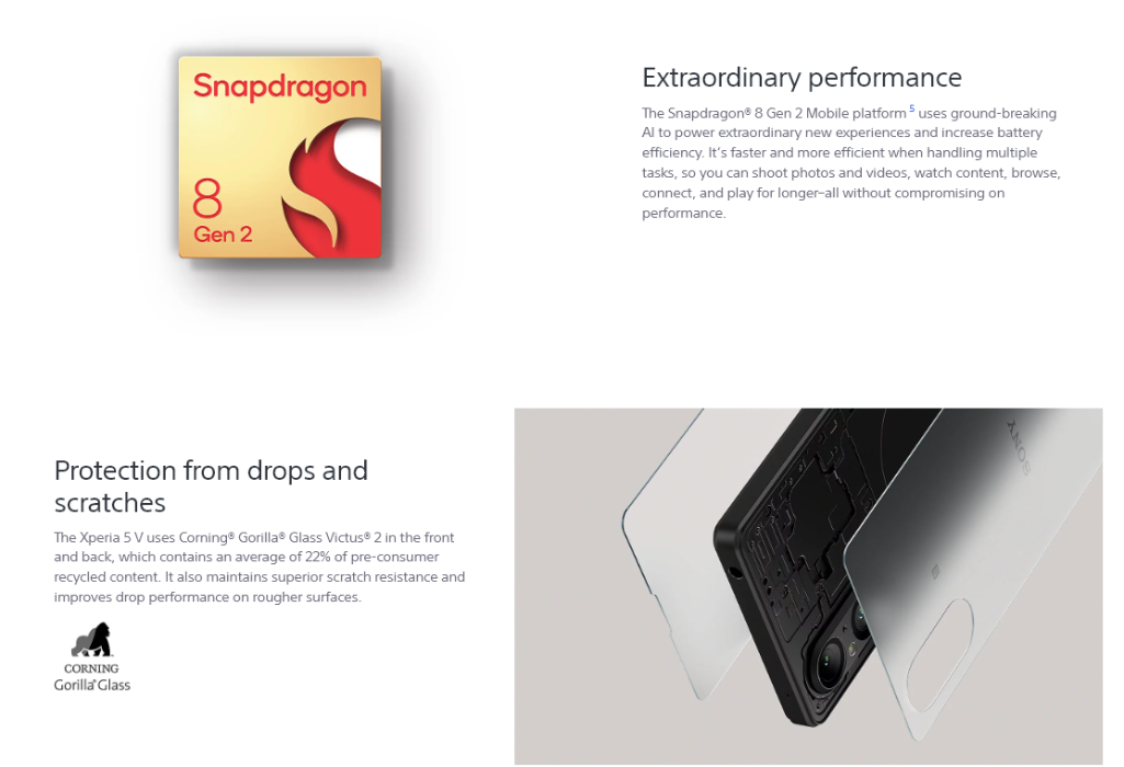 Sony Xperia 5 V 8GB+256GB - 1 Year Warranty | Compact and Sleek Design ...