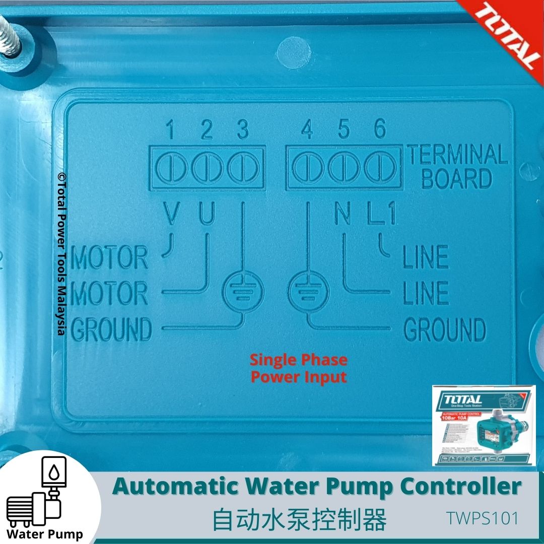 TOTAL Automatic Pump Controller / Pressure Switch 10Bar 10A 自动水泵控制 ...