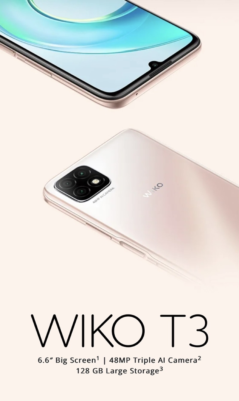[ Original ] WIKO T3 (4GB+128GB) / T10 Smartphone (2GB + 64GB) 5000mAh ...