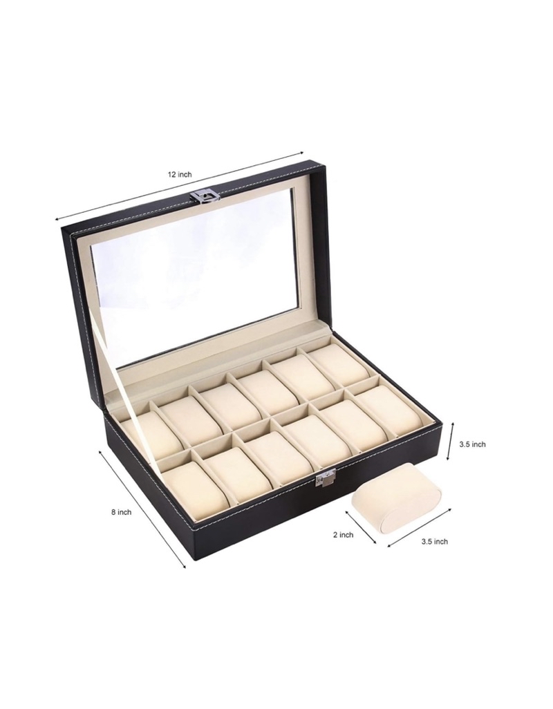 Watch Box display Case Premium Quality 2 Slot 3 Slot 6 Slot 10 Slot 12 ...