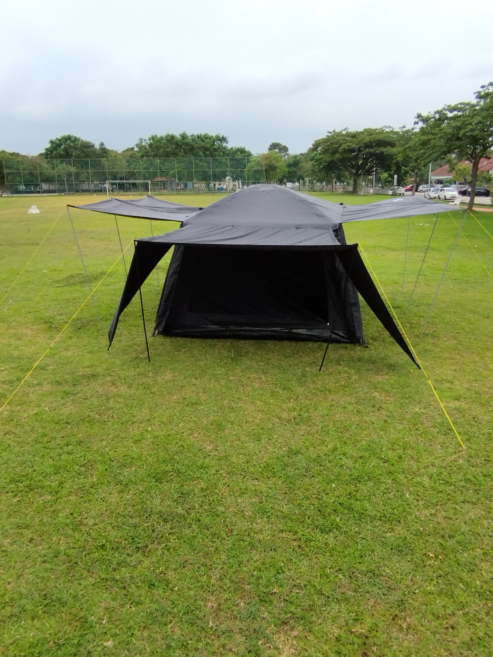 VELOCITY Black Camel 12 Person Large Camping Tent Waterproof Family ...