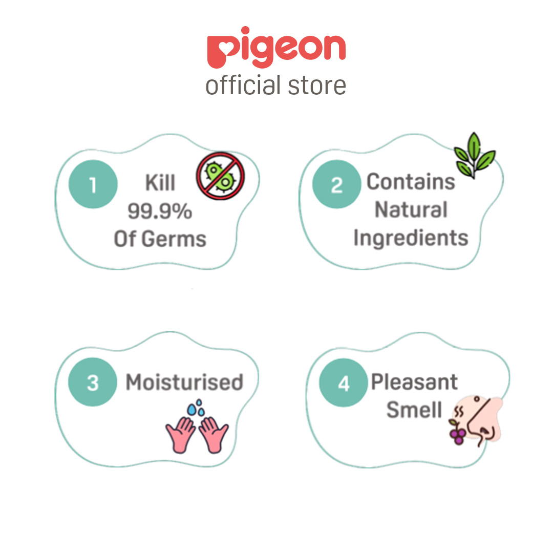 Pigeon Tea Tree Anti-Bacterial Wet Tissues (100's x 2) | Shopee Malaysia
