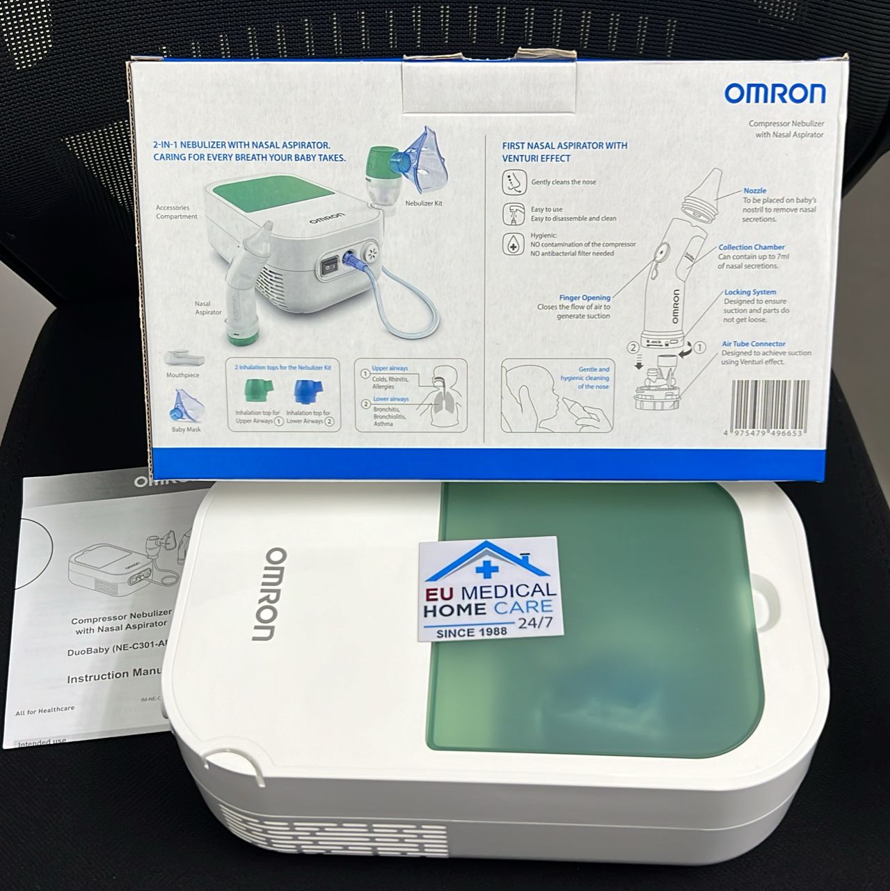 OMRON BABY COMPRESSOR NEBULIZER NEBULISER DUOBABY NEB 200 NEB200 ...