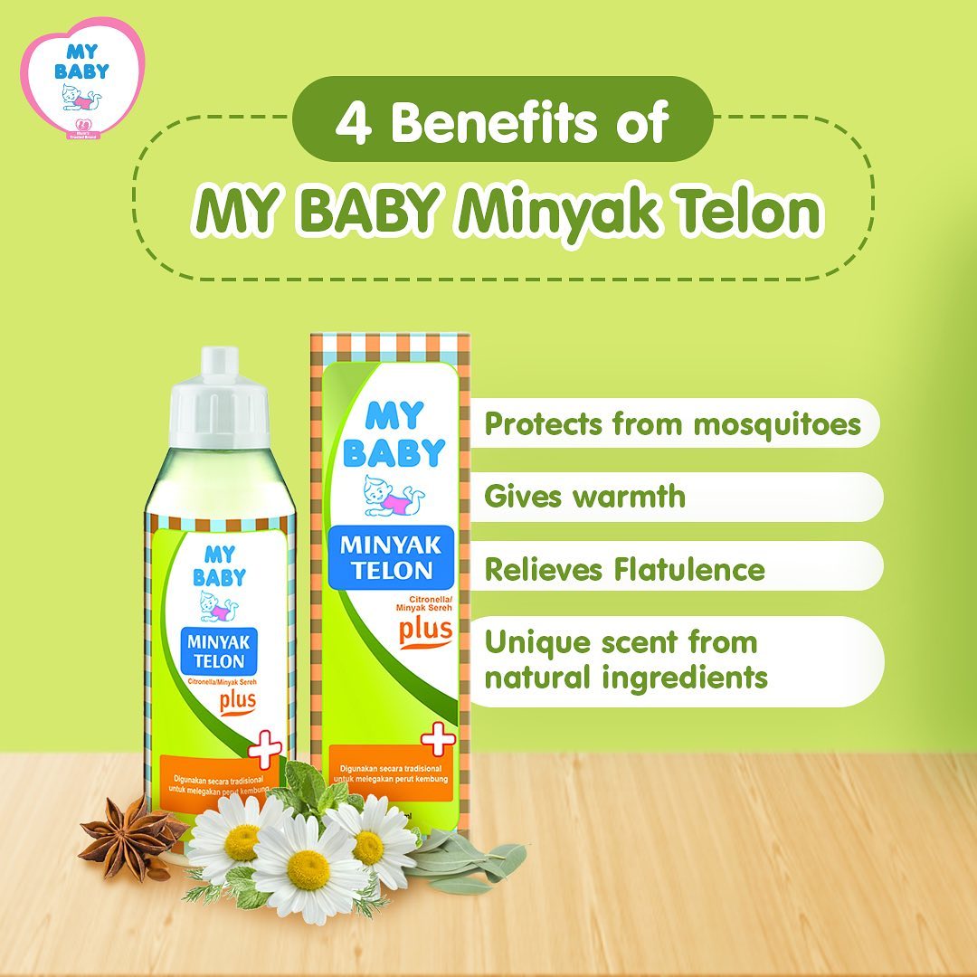 [Ready Stock] My Baby Baby Oil Telon Plus Citronella Oil (60ml/90ml ...