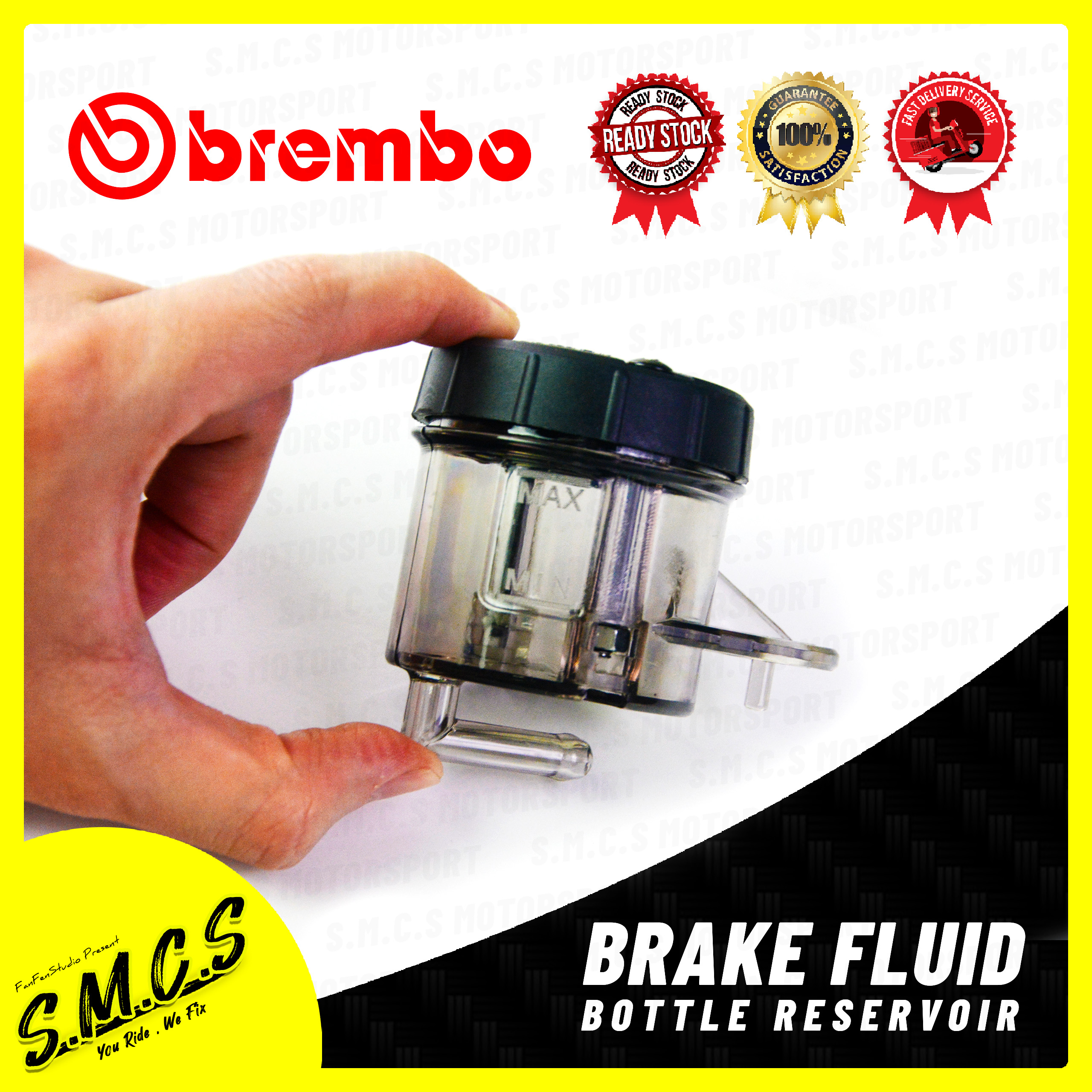 BREMBO Brake Fluid Bottle Reservoir BIG UNIVERSAL BRAKE PUMP BOTOL ...