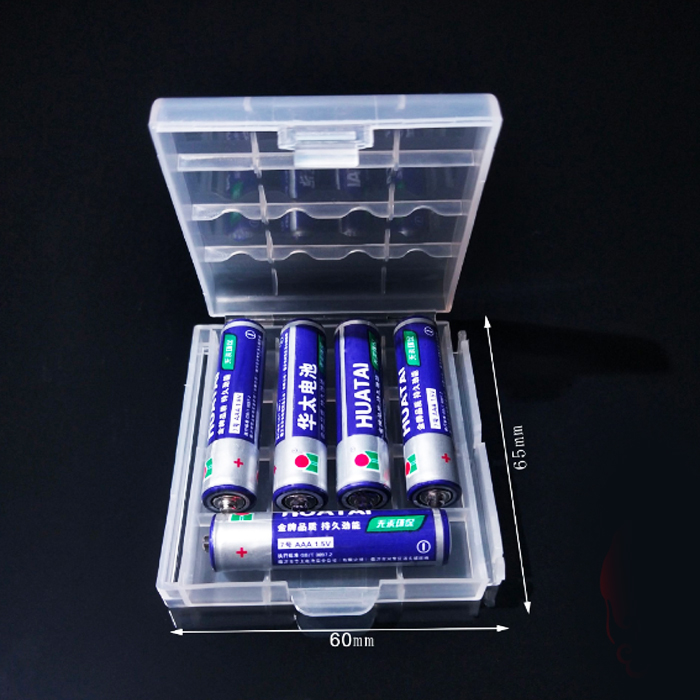 Battery AA AAA Storage Case Compartment High Quality Transparent ...