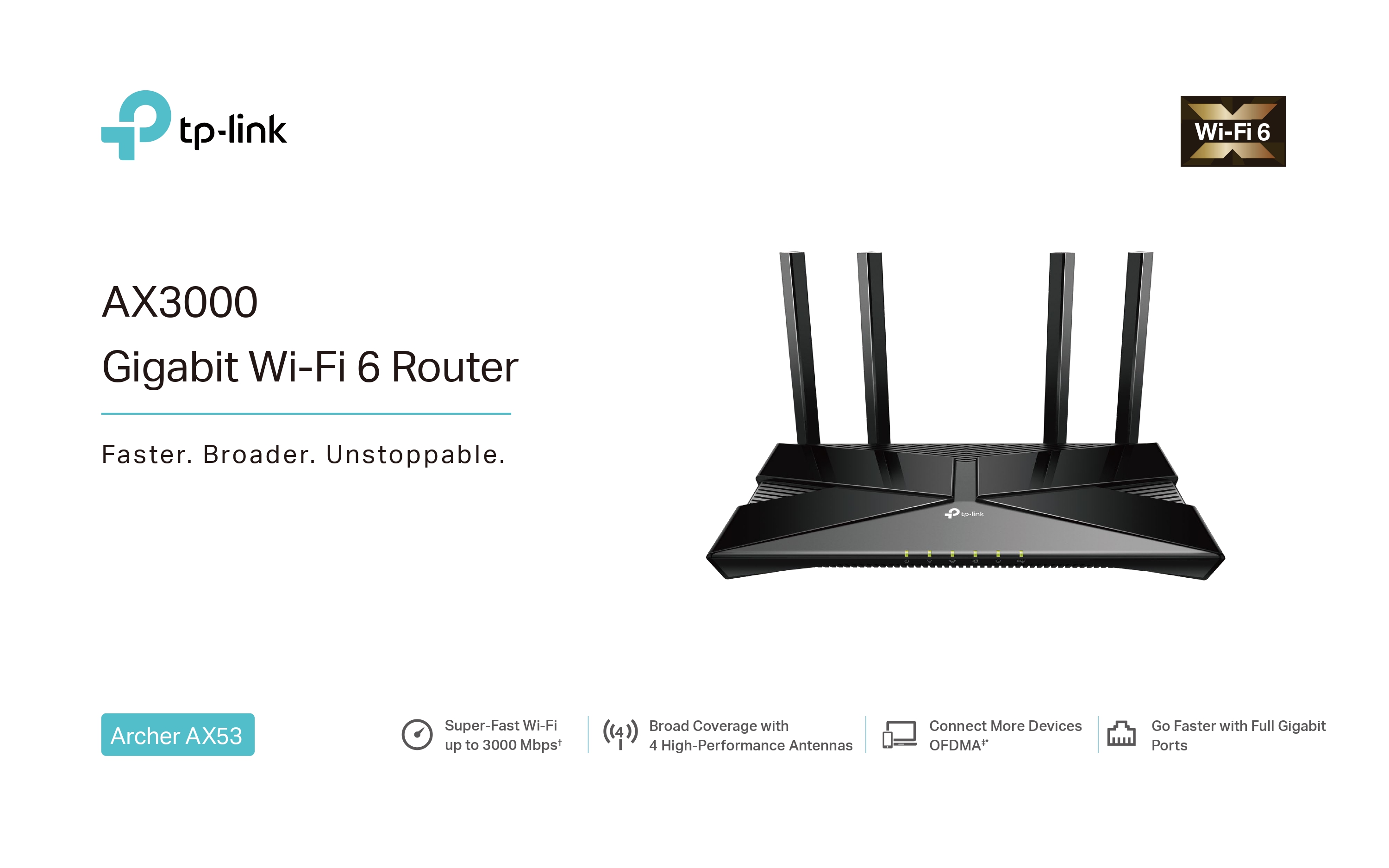 TP-LINK ARCHER AX12 AX1500 / AX23 AX1800 / AX53 AX3000 / AX55 AX3000 ...