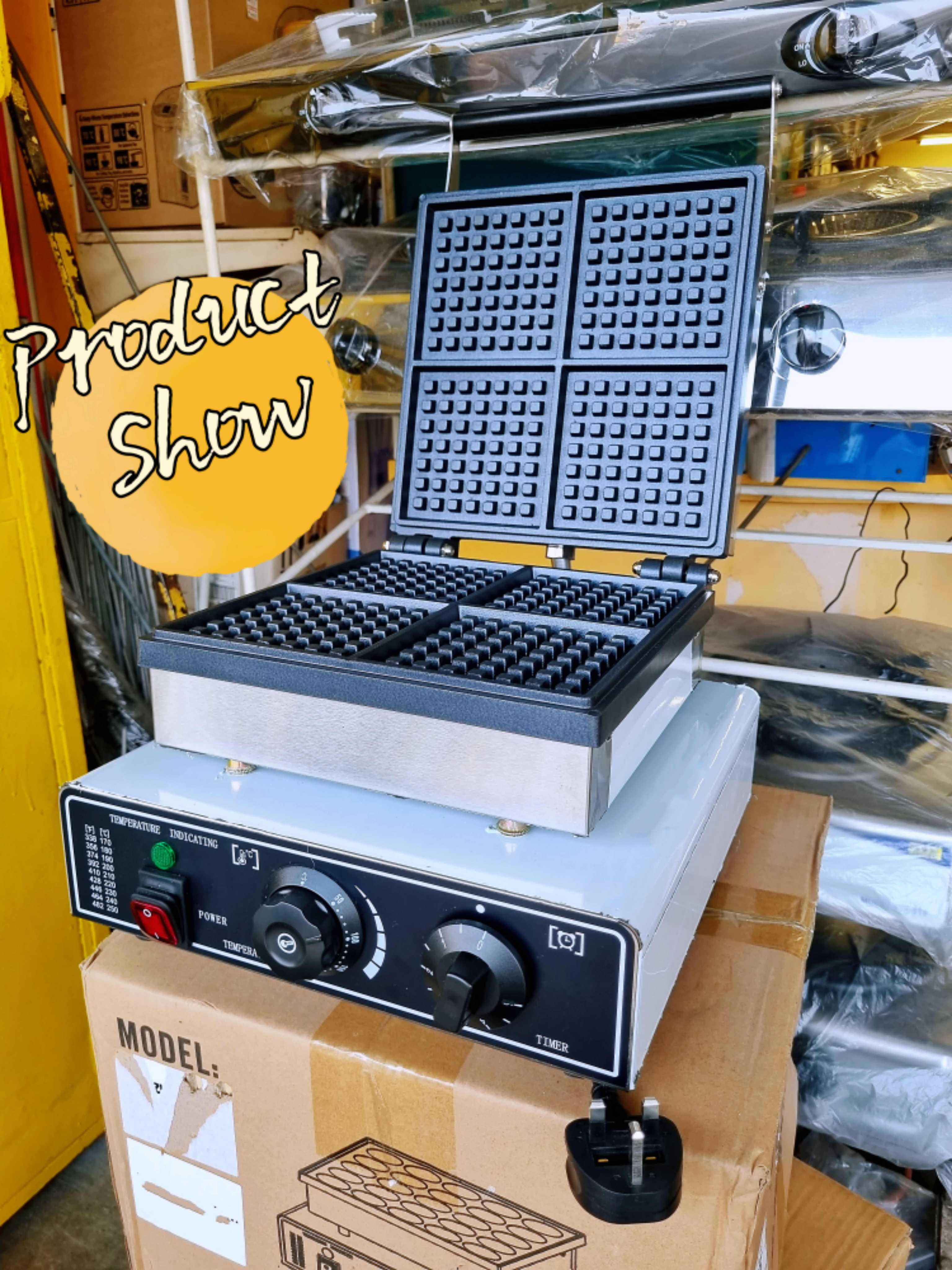 Ready Stock Special Design Electric Square Waffle Machine Dessert Maker ...