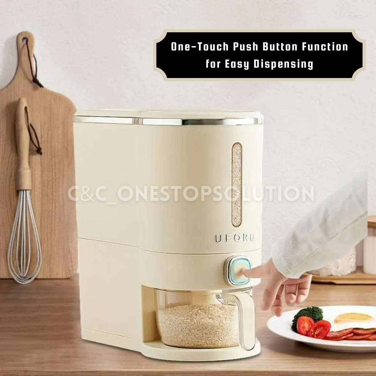 C&C Bekas Beras Kitchen Rice Storage Food Container Bekas Beras 10kg ...