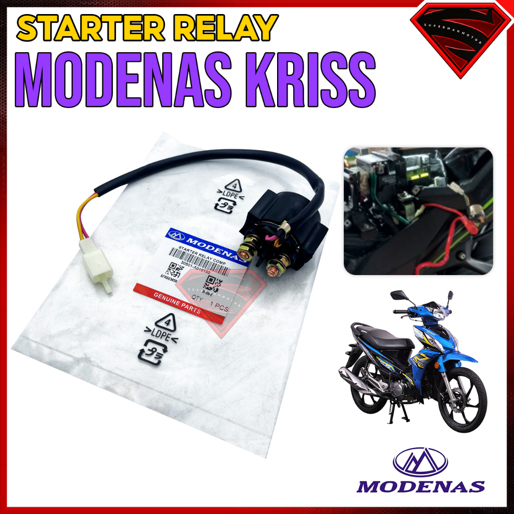STARTER RELLAY Y15 V1 V2 / Y15ZR / LC135 / LC 135 / LAGENDA 110 ...