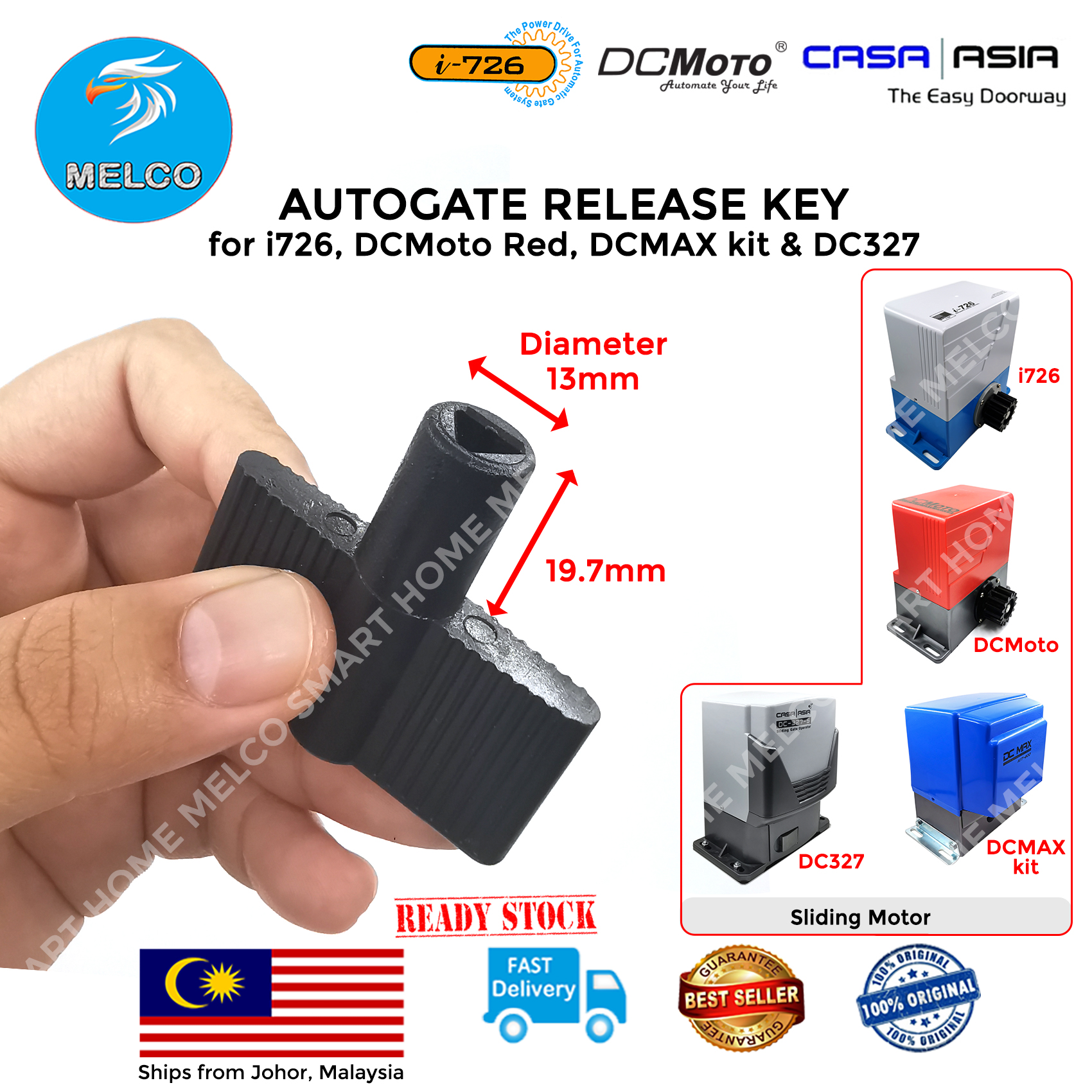 Autogate Motor Release Key Dc Sliding Motor | Shopee Malaysia