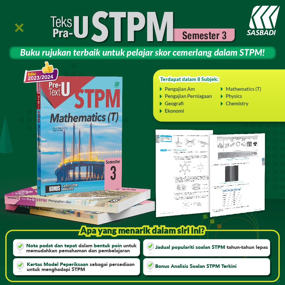 TEKS PRA-U STPM SEMESTER 3 (2024) | Shopee Malaysia