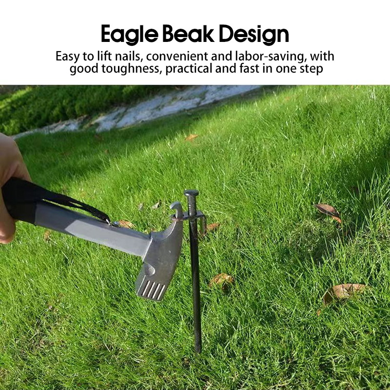 Camping Hammer Outdoor Tent Pegs Hammers Multifunction Tent Awning ...