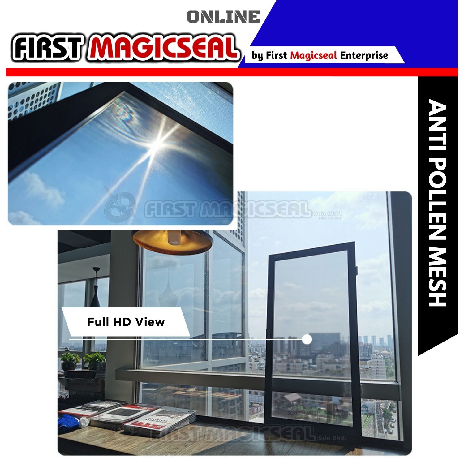 1stMagicSeal - Anti Pollen Mesh 4FT Mosquito Net Air Filtration Dust ...