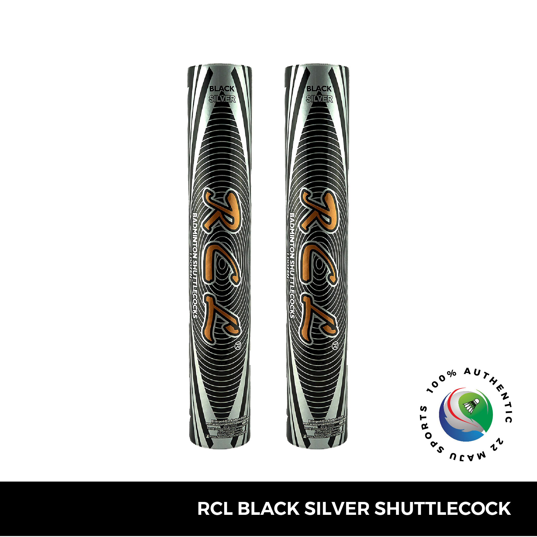 RCL BLACK SILVER BADMINTON SHUTTLECOCK ( 77 SPEED ) | Shopee Malaysia