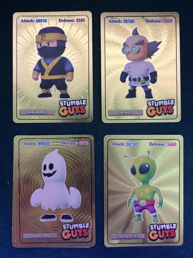 Gold Stumble Guys Card 55pcs Gold/Silver Version rare Stumble Guys ...