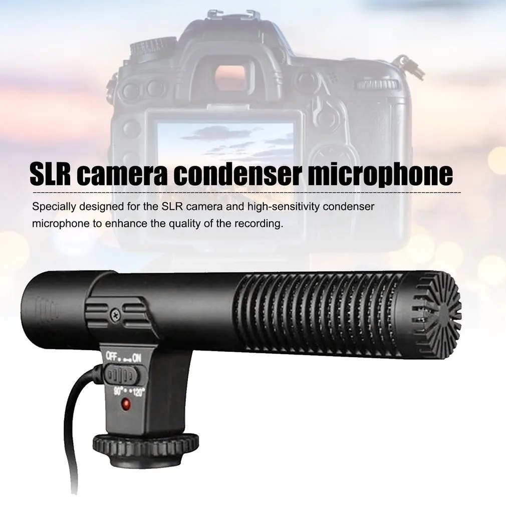 Refutuna Mic-01 Condenser Shotgun Microphone 3.5mm External Stereo ...