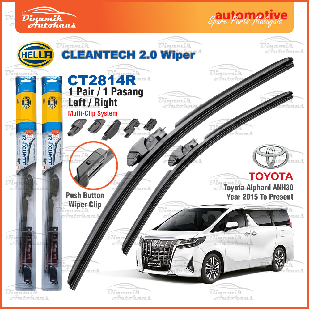 Toyota Alphard ANH30 Year 2015 To 2023 Windscreen Front Wiper Size 28 ...