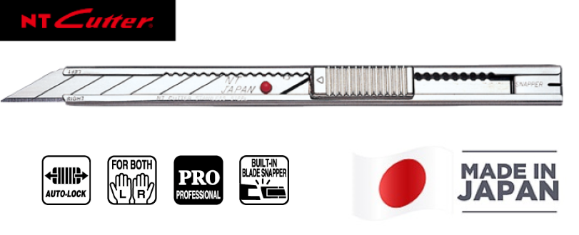 NT Cutter AD-2P Professional Precision AD Stainless Steel Graphic Knife ...