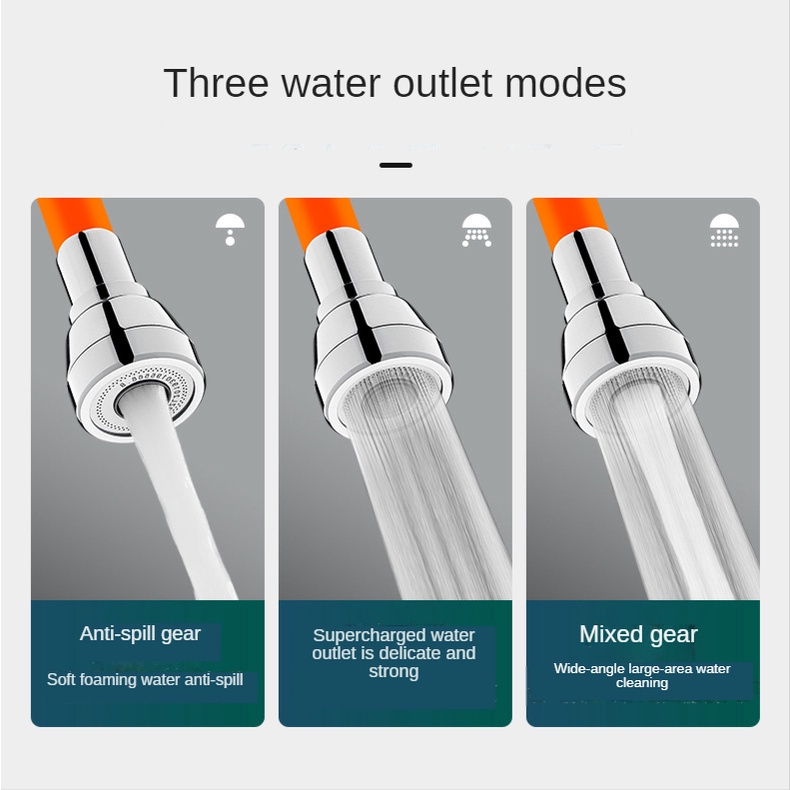 20/30/50cm Universal Faucet Extension Extender 360°Free Bending ...
