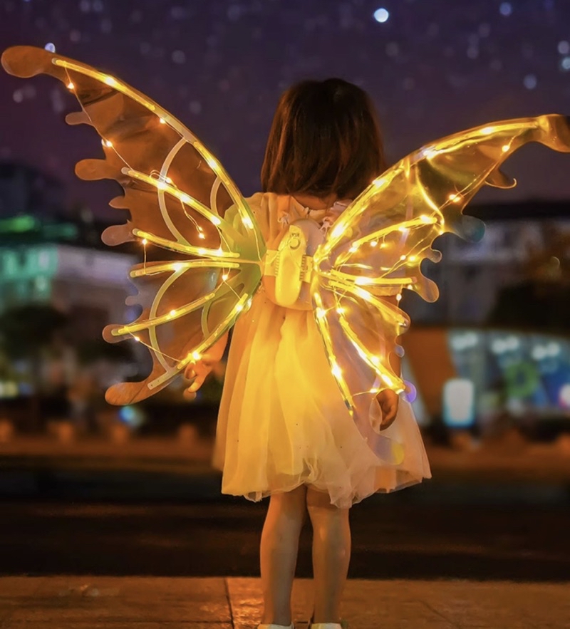 FEO Electric Elf Wings Fairy Wings Butterfly Cosplay Costume Accessory ...
