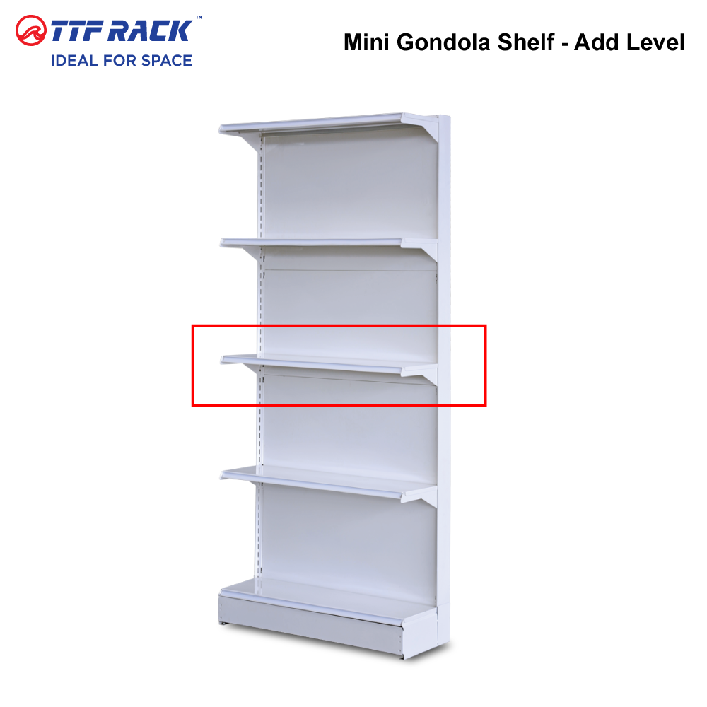 TTF Rack™ (MINI GONDOLA ADD LEVEL) Mini Gondola Add Level Shelving ...