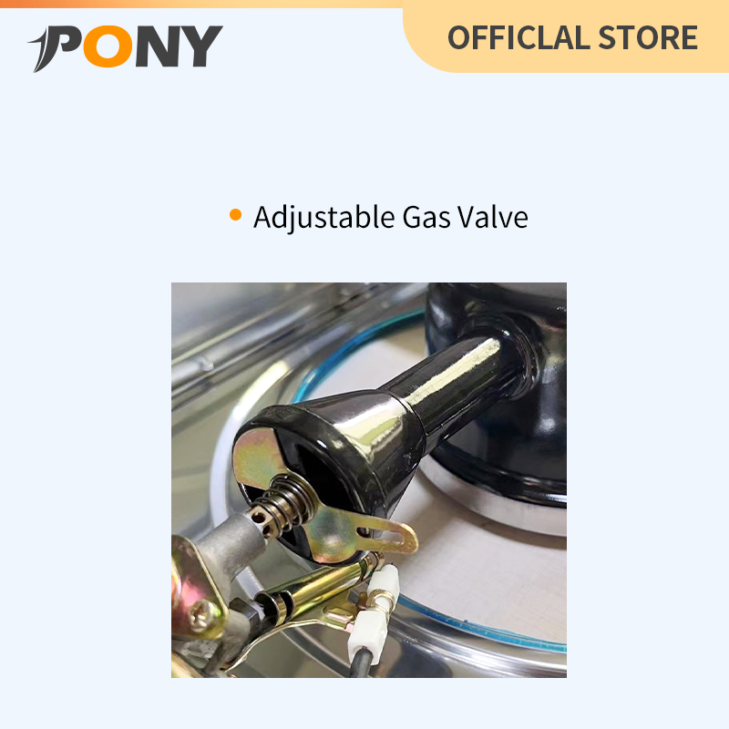PONY HOME-2.7KW Dual Gas Stove Infrared Burner 8 Jet Head Nozzle LPG ...