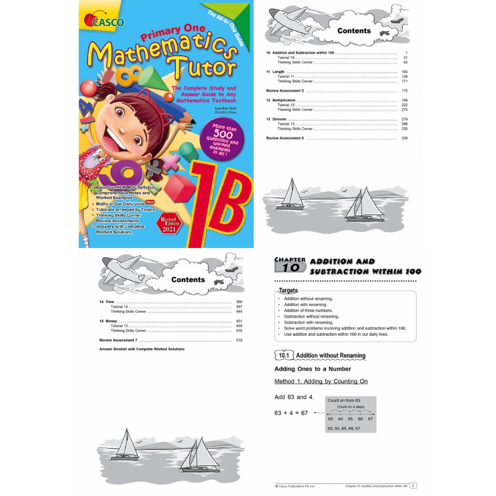 CASCO Primary Maths Tutor 1A / 1B- Revised Edition 2021 | Shopee Malaysia