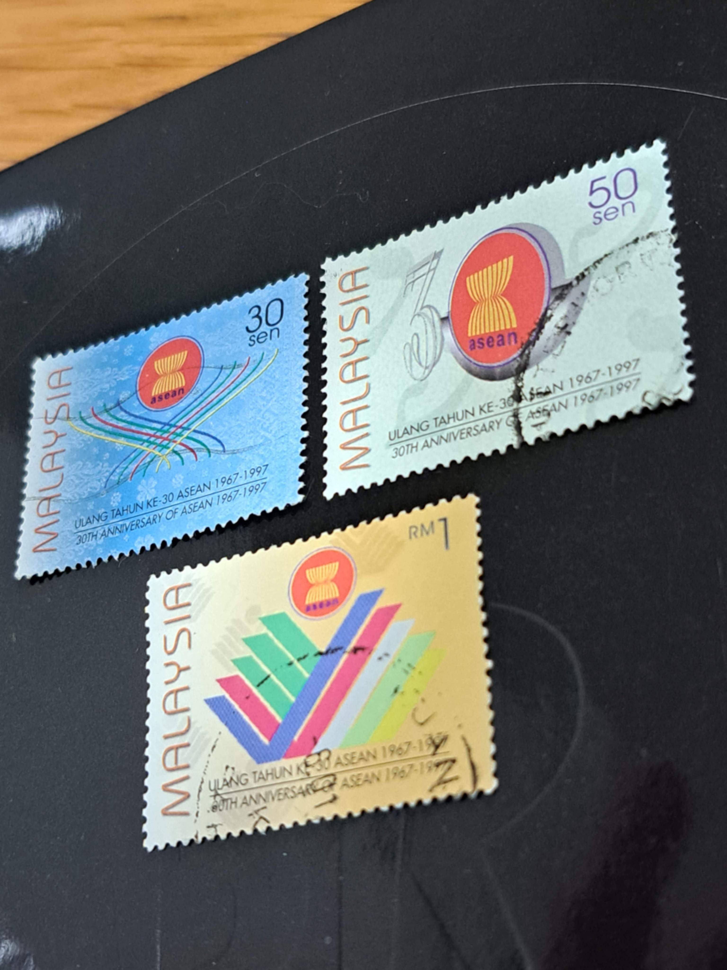 1997 Malaysia Setem Ulang Tahun KE-30 ASEAN Stamp 30th Anniversary of ...
