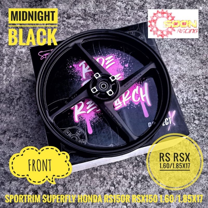 SUPERFLY RS RSX SPORT RIM 4 KAKI 4 SPOKE SPORTRIM 1.60/1.85 X 17 HONDA ...