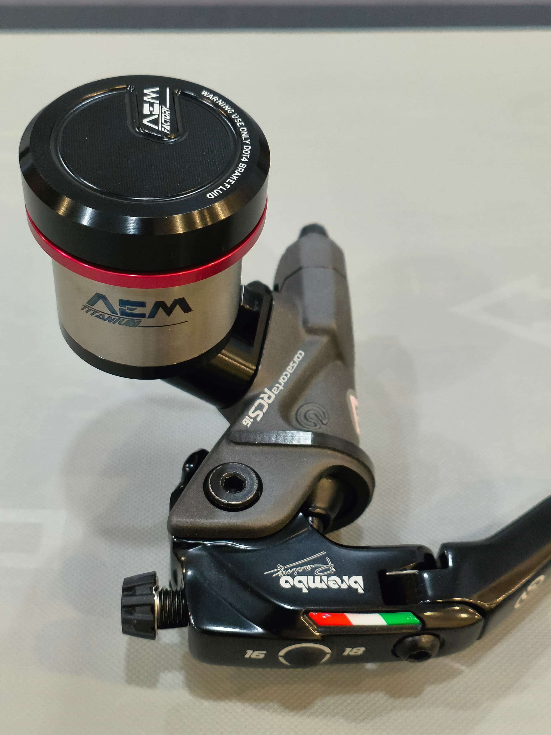 AEM Titanium Brake Fluid Reservoir RCS16 CC Clutch Integrated Brake ...