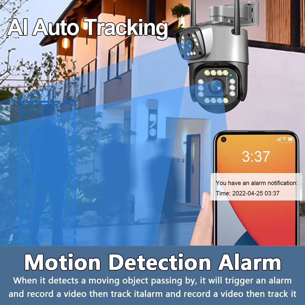 【Livestream】South Ocean 4k Dual Lens CCTV Wireless Outdoor Waterproof ...