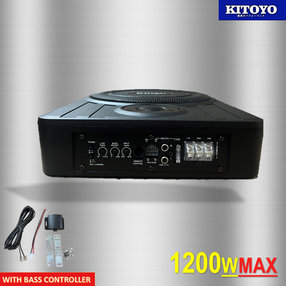 Underseat Subwoofer 11.8'' Kitoyo Car Underseat Active Subwoofer Super ...