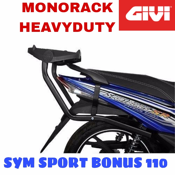 Monorack Givi SYM Sport Bonus 110 Heavyduty Advance Rack 100% Original Givi Sport Bonus110 ...
