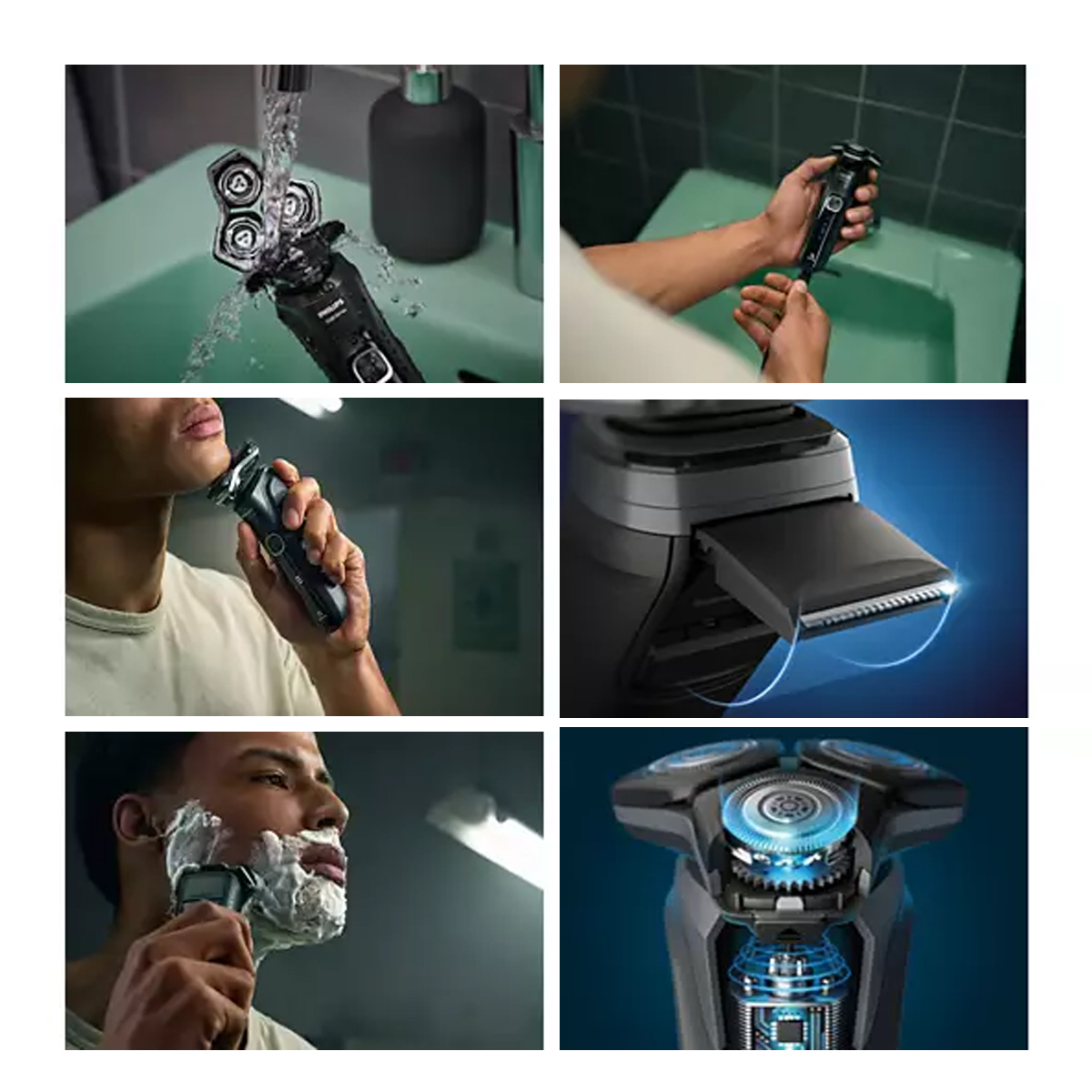 Philips S5898 Shaver Series 5000 Wet & Dry Electric Rechargeable Shaver ...