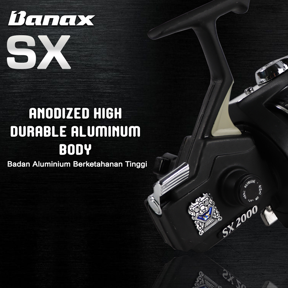 [MADE IN CHINA] Banax SX Spinning Reel (8kg-10kg Maxdrag) Mesin Pancing ...
