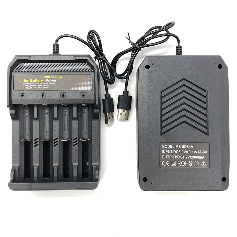 Fast Charger 4.2V USB 4-slot Smart Charging Li-ion Lithium Battery ...