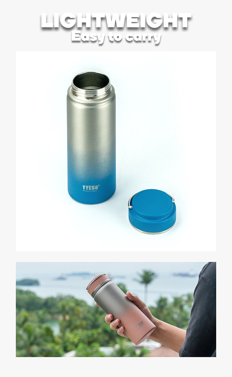 Tyeso New Gradient Thermos Tumbler 530/750ml Double Layer Insulated ...